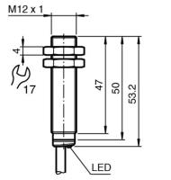 China NBB2-12GM50-E0 Inductive Sensor | 4mm, PNP NC, Shielded, IP67, M12 Connector for sale
