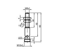 China NBB1.5-8GM30-E2-C-V1 Inductive Sensor | 1.5mm, PNP NO, IP67, M30, 10-30VDC for sale