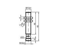China NBB2-12GM50-E2-C3-V1 Inductive Sensor | 4mm, PNP NO, IP67, M12, 10-30VDC for sale