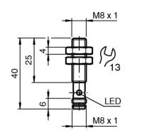 China NBB2-8GM25-E1-V3 Inductive Sensor | 2mm, NPN NC, IP67, M25x1.5 Thread for sale