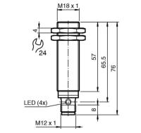 China NBB8-18GM60-A2-V1 Inductive Sensor | 8mm, NO, IP67, M30, 10-65VDC for sale