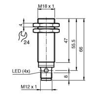 China NBB8-18GM50-E0-V1 Safety Sensor 8mm PNP NC IP67 M30 Fail-Safe for sale