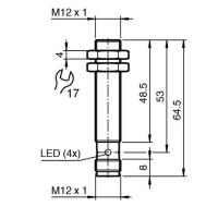 China NBB2-12GM50-E0 Inductive Sensor   M12 24V DC  IP67 50mm 3-Wire NO Robotic Welding for sale