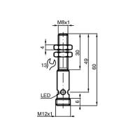 China NBB1.5-8GM30-E2-C-V1 Inductive Sensor  M30 24V DC IP67 1.5mm 3-Wire Semiconductor Manufacturing for sale