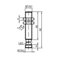 China NBB2-12GM50-E2-C3-V1 Inductive Proximity Sensor    M12 24V DC IP67 50mm 3-Wire NO/NC Packaging Machinery for sale