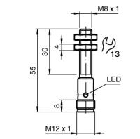 China NBB2-8GM30-E2-V1 Inductive Sensor   M30 24V DC IP67 8mm 2-Wire Heavy Machinery for sale