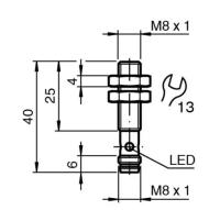 China NBB2-8GM25-E2-V3 Inductive Sensor |  | M25, 24V DC, IP69K, 8mm, 2-Wire | Sanitary Processing for sale