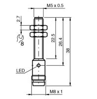 China NBB1.5-5GM25-E2-V3 Inductive Sensor |  | M25, 24V DC, IP69K, 1.5mm, 2-Wire | Precision Assembly for sale