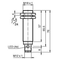 China NBB8-18GM60-A2 Inductive Sensor 18mm Detection 10-30V DC M18 IP67 Industrial Automation for sale