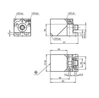 China NBB20-L2-E2-C-V1 Inductive Proximity Sensor  20mm Detection IP67 Rated -25°C to +70°C For Industrial Automation Machinery Control & Non-Contact Metal Detection for sale