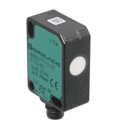 China UB400-F77-E0-V31 Ultrasonic Sensor 400mm Range IP67 Analog Output Pepperl+Fuchs for sale