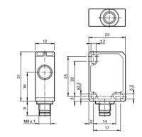 China UB250-F77-E2-V31 Ultrasonic Sensor 250mm Range IP67 PNP Output for sale