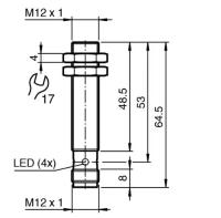 China NBB4-12GM50-E3 M50 Proximity Sensor 4-12mm Range IP67 IO-Link Rugged Industrial Detection for sale