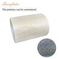 China 28 Microns Glitter BOPP Holograph Fluorographic Hot Lamination Film Glossy Roll for sale