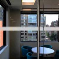 China CPP Vision Strip Frosted Safty Visual Glazing Strip Safty Decal Window Marking Safty Decal for Glass Window Adhesive Motif for sale