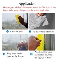 China Window Privacy Film Rainbow Window Cling 3D Decorative Stained Glass Window Coverings Static Cling Non-Adhesive Removable Film for sale