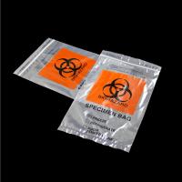 China Transparent Biohazard Specimen Medical Waste Transportation Bag for sale