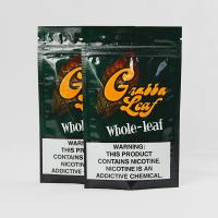 China Leaf Packaging Bag Resealable Zipper Top Custom Ziplock Plastic Grabba Bags Jolly Candy Bag with Tear Notch for sale