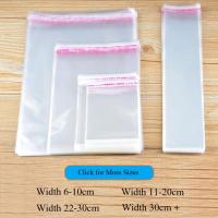 China Width 10cm Transparent Cellophane Clear Polybag Opp Plastic Self Adhesive Clear Opp Bopp Bag for sale