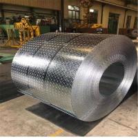 China Q235 Galvanized Metal Chequered Plate 3m-6m PPGI Checker Plate Metal Sheet for sale