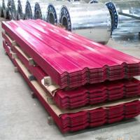 China 1.2mm Colour Coated Plain Sheets Red Color Coated Roofing Sheet BS ASTM GB for sale