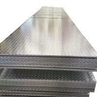 China Zero Spangle Galvanized Checkered Steel Plate Roll Hot Rolled GI Checkered Sheet for sale