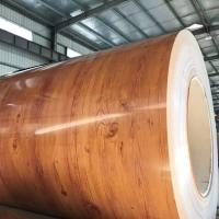 China Wood Marble PPGI Color Coated Steel Coil 1250mm PPGL A755 For Home Decoration for sale