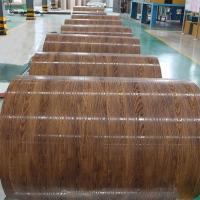 China JIS SUS Galvanized Ppgi Steel Coil Zinc Coated Wood Printed Paint 0.18 - 1.5mm for sale