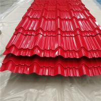 China Galvanized Color Coated Plate Sheet Corrugated Steel Gi Iron Roofing 275g / ㎡ for sale