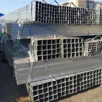 China ERW Galvanised Steel Tubing Pipe Q195 Rectangular Hollow GI  630mm for sale