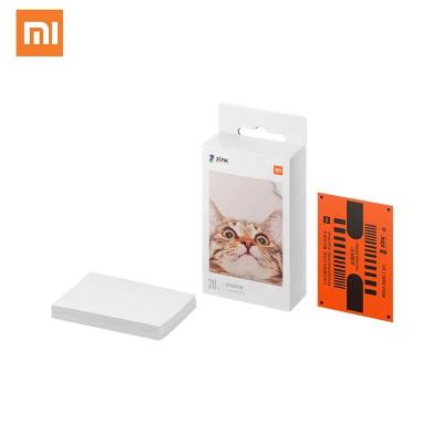 China Original Xiaomi Zink Pocket Printer Self-adhesive Photo Print Paper 20 Sheets for Xiaomi Mini Pocket Photo Printer for sale