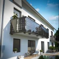 China 265W Solar Photovoltaic Railing Balustrade Fence Energy Generating Glass BIPV Panel for sale