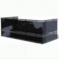 China 265W Solar Photovoltaic Railing Balustrade Fence Energy Generating Glass BIPV Panel for sale
