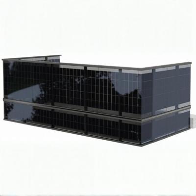 China 265W Solar Photovoltaic Railing Balustrade Fence Energy Generating Glass BIPV Panel for sale