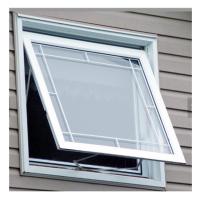 China 1.4-2.0mm Aluminum Casement Window Modern Top Hung Awning Window 3500Pa Wind Resistance for sale