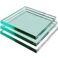 China Super White Low Iron Toughened Laminated Safety Glass 5+5mm PVB Interlayer for sale