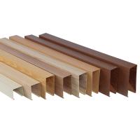 China Custom Aluminium Strip Ceiling U Shaped Thin Aluminum Strips Fire Retardant for sale