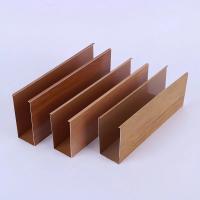 China Custom Aluminium Strip Ceiling U Shaped Thin Aluminum Strips Fire Retardant for sale