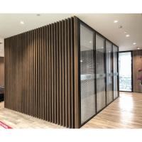 China Vertical Aluminum Alloy Square Tube 50mm Office Living Room Decorative U Shaped Baffle for sale