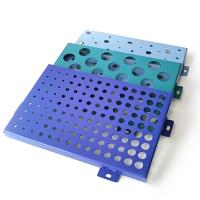 China Perforated Fluorocarbon Coated Aluminum Wall Panels for Exterior Curtain Wall 3mm for sale