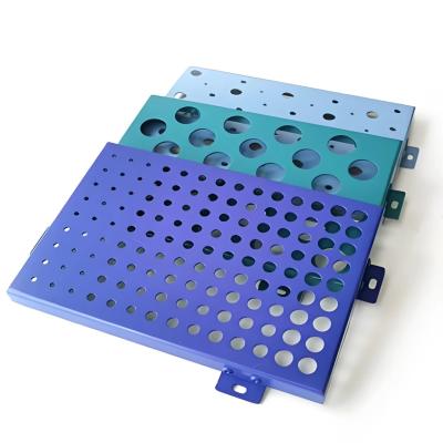 China Perforated Fluorocarbon Coated Aluminum Wall Panels for Exterior Curtain Wall 3mm for sale