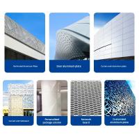 China Perforated Fluorocarbon Coated Aluminum Wall Panels for Exterior Curtain Wall 3mm for sale