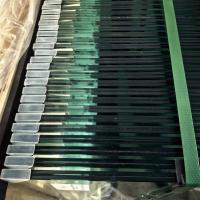 China Super White Low Iron Toughened Laminated Safety Glass 5+5mm PVB Interlayer for sale