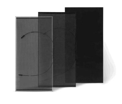 China 240W Transparent BIPV Glass Curtain Wall PV Facade Module 1000V Class A Fire Safety for sale