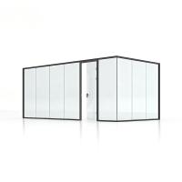 China Modern Fireproof Sound-insulated Tempered Glass Partition Wall For Office for sale