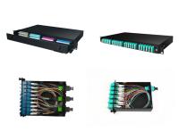 China OM3 MPO / MTP To MPO / MTP Fiber Patch Cord 12 Core Multi Mode for sale
