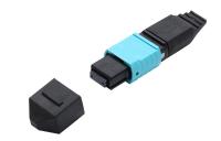 China Data Transmission Fiber Optic Patch Cord / 12 Core Singlemode Cable 5M Length MPO LC Connector for sale
