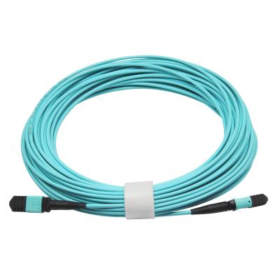 China 8-144 Fibers Senko MPO OM3 Multimode Trunk Cable With LSZH Jacket for sale