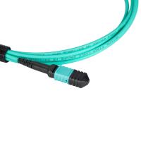 China 24 Fibers MPO OM3 Multimode Trunk Cable 1m 2m 3m Length for sale