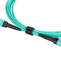 China 24 Fibers MPO OM3 Multimode Trunk Cable 1m 2m 3m Length for sale